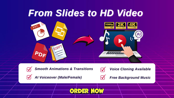 Convert Powerpoint To Slideshow Video Presentation With Ai Voiceover By