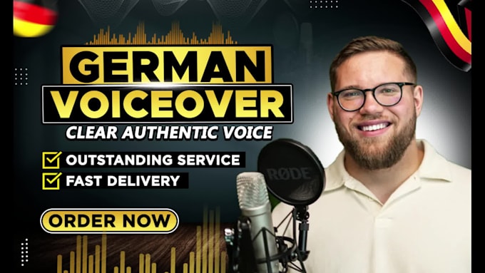 Record a male german voice over in a authentic voice by Bothhaft | Fiverr