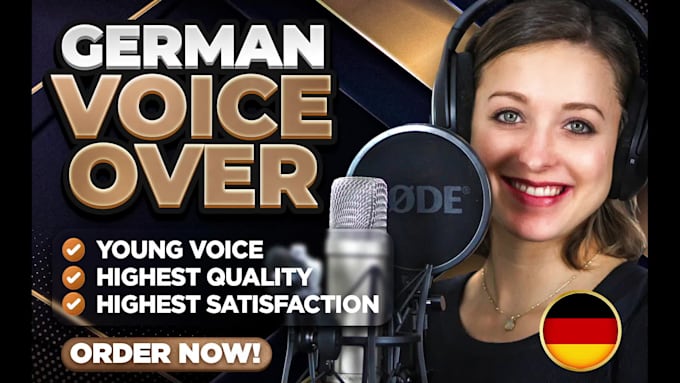 Record a female german voice over in a young voice by Studiostimmhaft ...