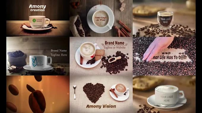 Make coffee intro logo animation promo ad video by Amony_ | Fiverr