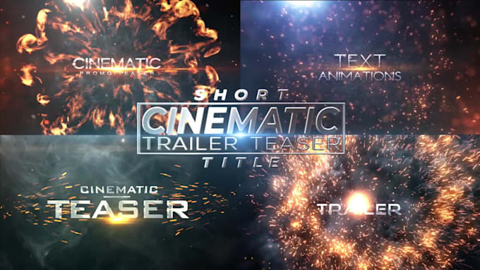 Make cinematic intro outro video trailer promo or title sequence by ...