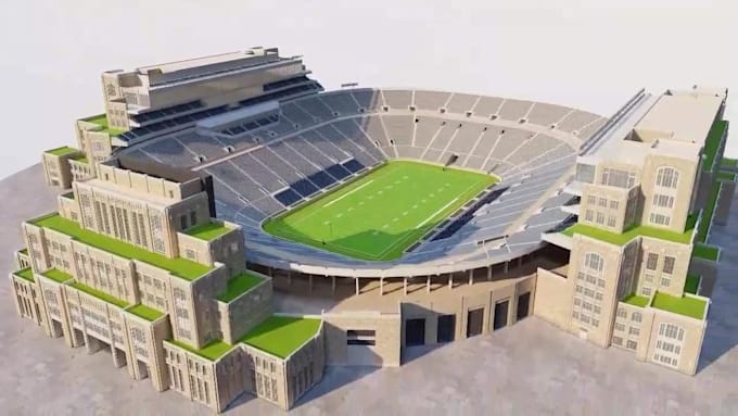 Hacer animación de estadios en 3d, animación de gimnasios en 3d, diseño ...