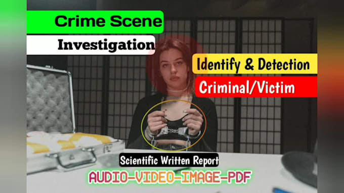 Video forensic image analysis crime investigation report by ...