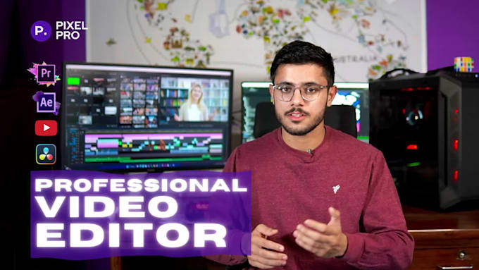 Do professional video editing for your youtube and business by Pixelpro_2 | Fiverr