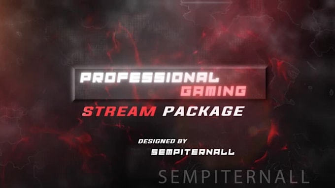 Create a professional twitch streamer brand video by Sempiternall | Fiverr