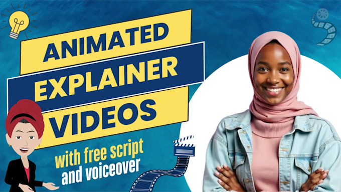 Create an animated explainer video with script and voice by Topresource | Fiverr