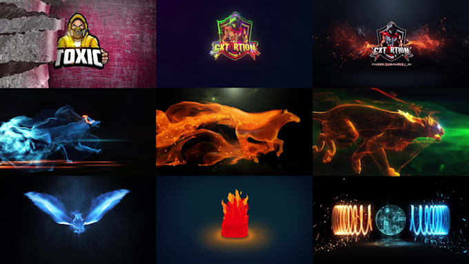 Create energetic gaming youtube intro outro full hd 4k by Parvej_jh ...