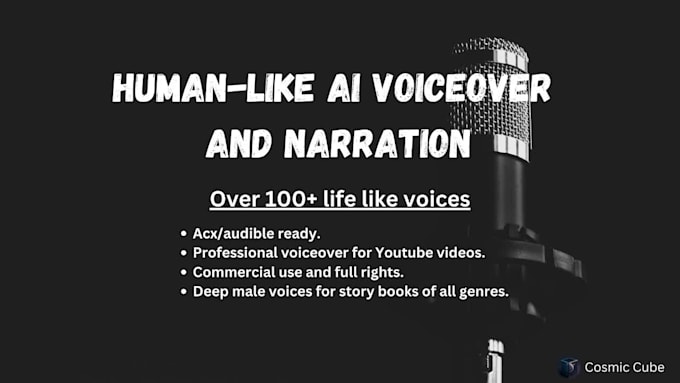 Create human like ai voiceovers for your audiobooks and youtube by ...