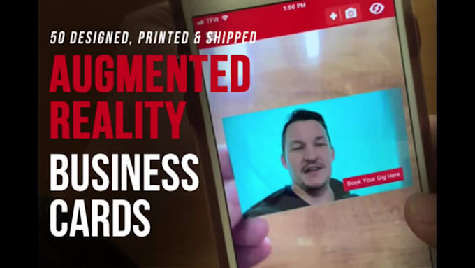 Design, print and ship 50 augmented reality business cards by Cybersketcher | Fiverr