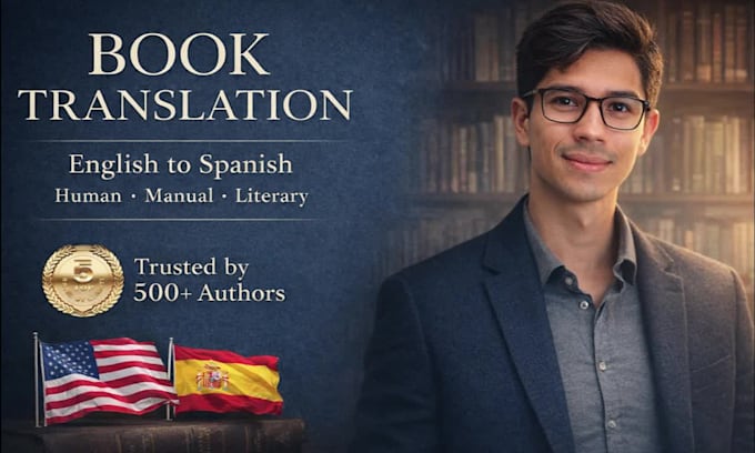 Provide a professional and manual english to spanish book translation ...