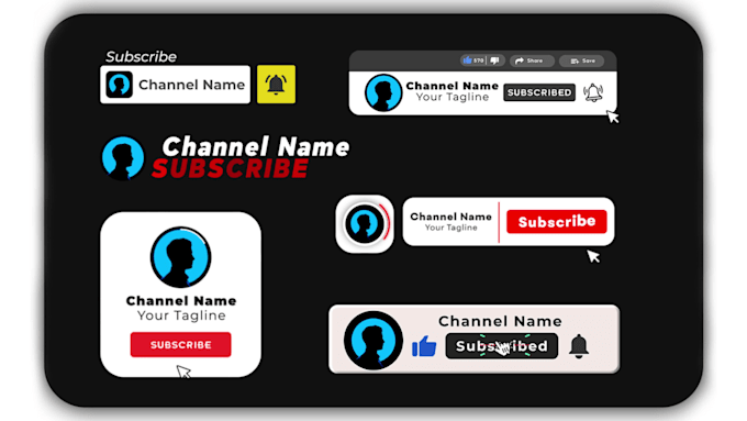 Create stunning animated youtube subscribe button by Georgemuriithi | Fiverr