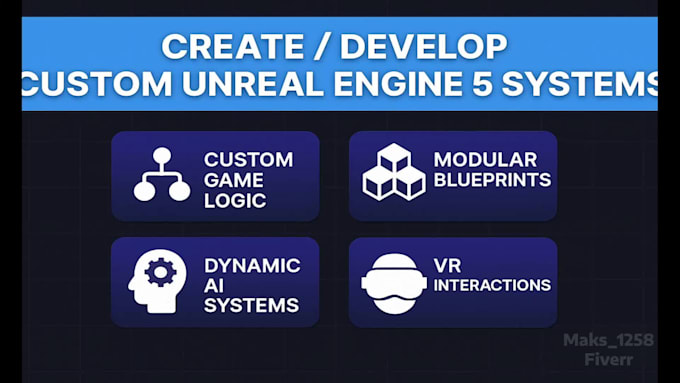 Create full ue5 games with ai, mechanics, and environments by Maks_1258 | Fiverr