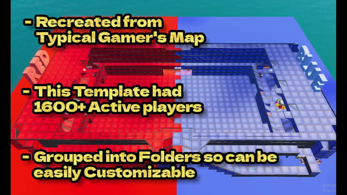 Create red vs blue map similar to typical gamers map by Joshbr_yt | Fiverr