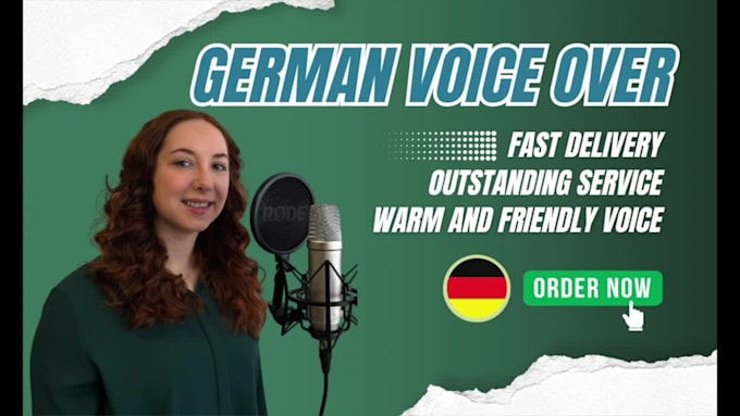 Record a female german voice over in a warm voice by Marens_voice | Fiverr