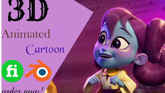 Create 3d animated cartoon 3d character animation 3d animation for film ...