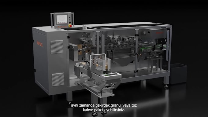 Create 3d industrial machinery animation 3d factory animation ...