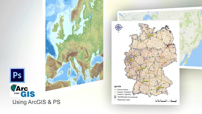 Make you professional looking geography maps from any place by ...