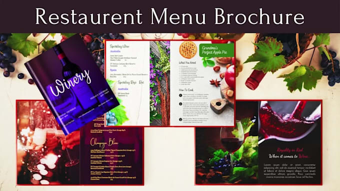 Design menu cards, catalog, cookbook, recipe, dessert book by Priyanka ...