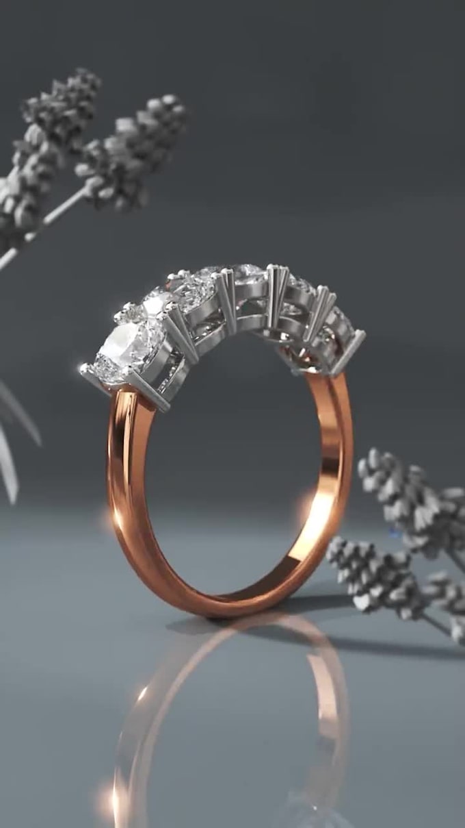 Do 3d jewelry cad design,3d jewelry rendering, 3d jewelry animation, ring model by Alamainnin ...