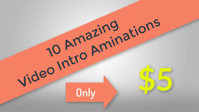 Create 10 amazing intro animations for logo or text by Sanaullahriyadh ...