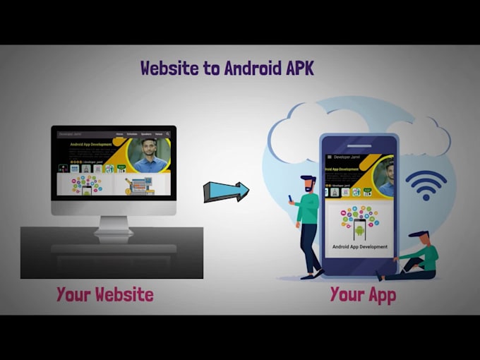Convert your website to an android apk by Developer_jamil | Fiverr