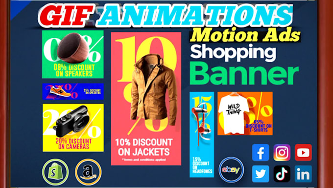 Create gif ads and gif animation or animated banners and bumper ads ...