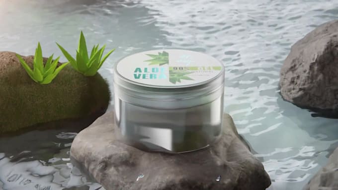 Do 3d cgi cosmetic animation video, skincare animation, cosmetic design ...