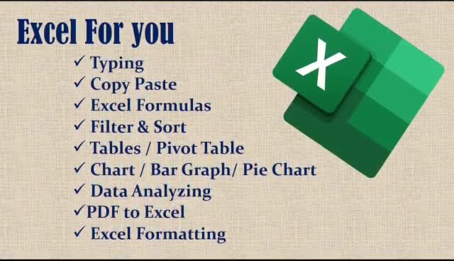 Typing and formatting using microsoft excel software by Dew_fero | Fiverr