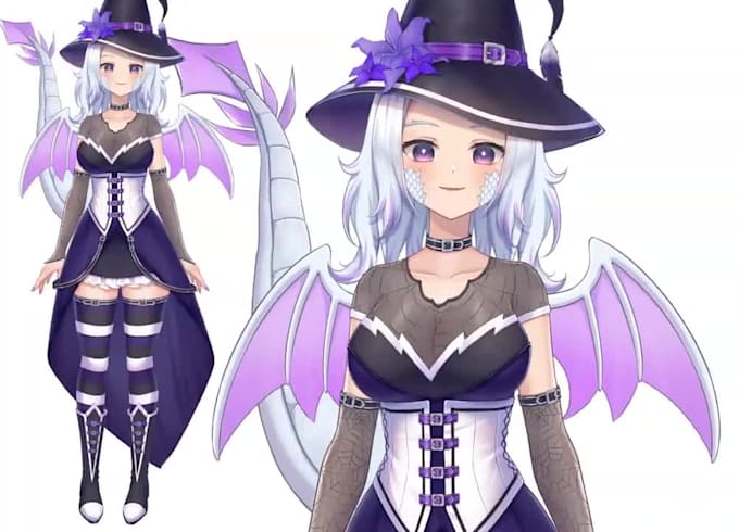 Draw and rig live2d vtuber, 2d vtuber model, 2d vtuber rigging and ...