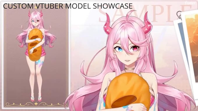 Design and rig pro live2d vtuber model for vtube studio, facerig, animaze by Dezzhay01 | Fiverr