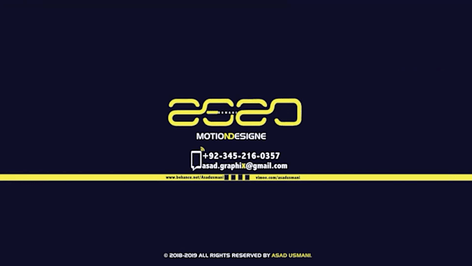 Make you a perfect 3d and 2d custom intro logo animation by Asadusmani ...
