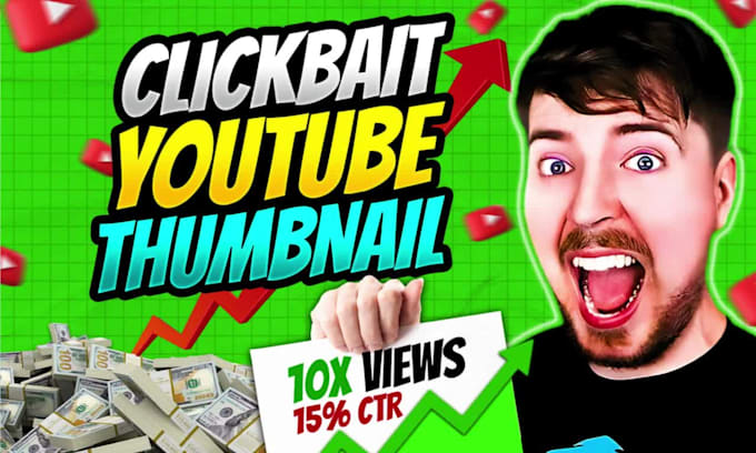 Design viral eye catching clickbait thumbnail with high ctr by Noor_graphicx11 | Fiverr