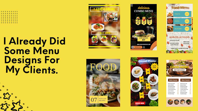 Make food menu design for restaurant by Sahid_rahman | Fiverr