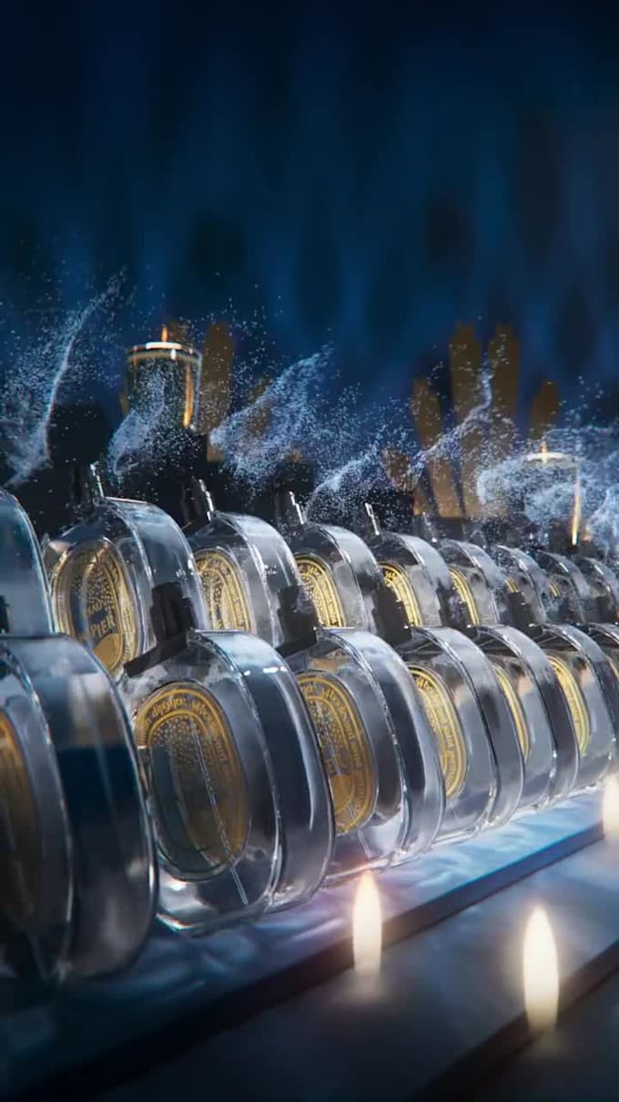 Create 3d perfume bottle design 3d perfume bottle animation 3d ...