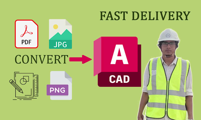 Convert pdf to autocad drafting and redraw floor plan by Noor_dm | Fiverr