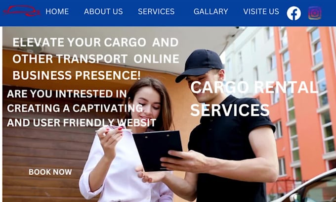 Do logistics website, cargo website and courier website by Richyrex ...