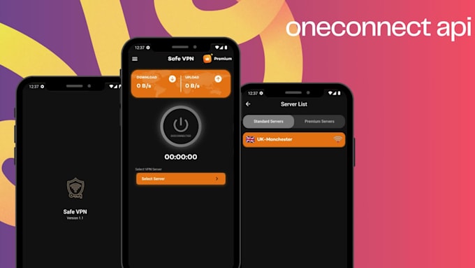 Create vpn app for android and ios with oneconnect api servers by ...