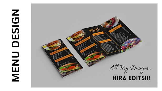 Do menu design takeaway menu trifold food flyer cafe restaurant menu