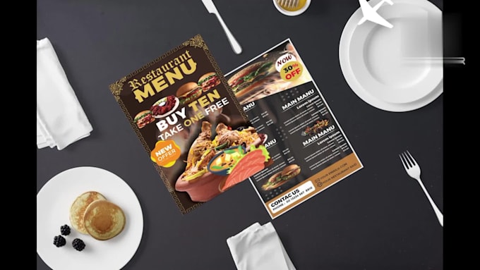 Make food menu, food flyer, and professional menu designer by ...