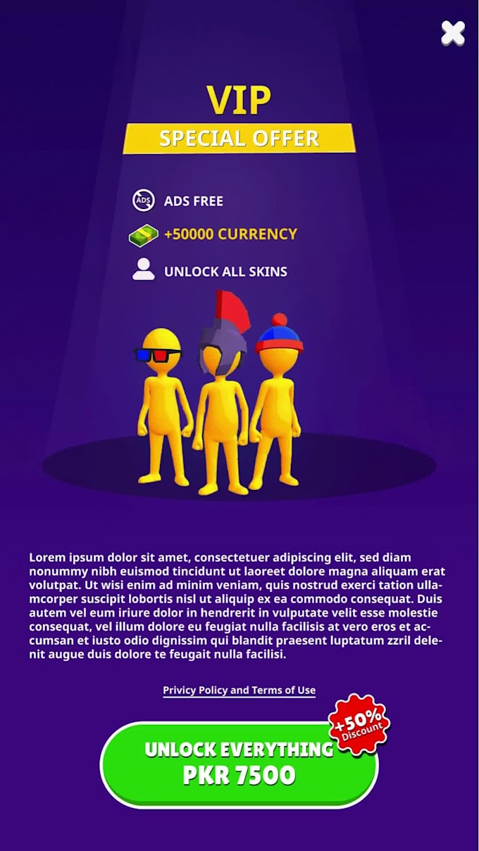 Design professional ui ux for mobile apps, games, and game gui by Muhammadfaro350 | Fiverr