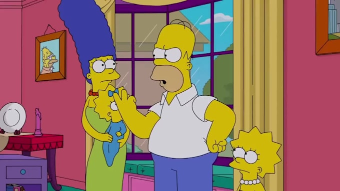 Do custom 2d simpsons, family guy, rick and morty style cartoon ...