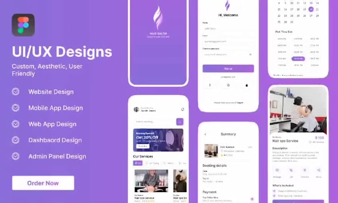 Do website ui ux design, mobile app ui ux, and dashboard design in figma by Asmara77designe | Fiverr