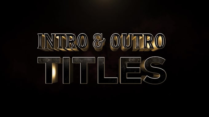 Custom text, title animation or logo intro outro maker by Creatifys_v | Fiverr