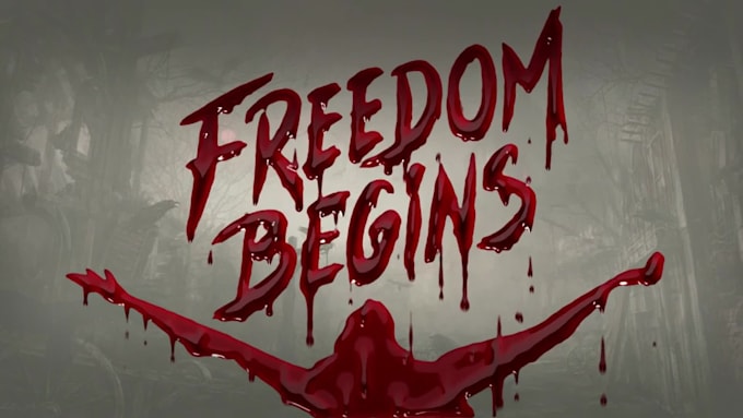 Make dripping blood animation scary horror intro video by ...