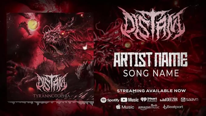 Create epic music visualizer for heavy metal stream by Visualizerrana ...