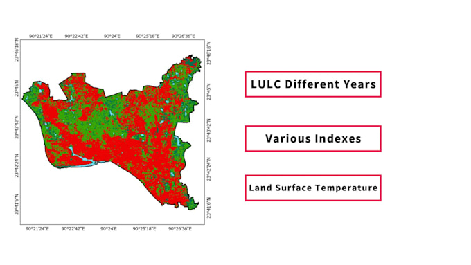 Do lulc mapping, change detection, ndvi, ndwi, lst using arcgis by ...