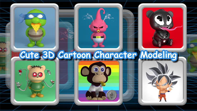 Design 3d models and cartoon character in maya by Kavinduisara | Fiverr