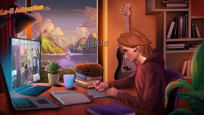 Create anime, gif, lofi animation loop, lofi loop animation by ... Create anime, gif, lofi animation loop, lofi loop animation by ...