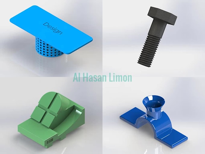 Design 3d drawing and render your product or part by Limon41 | Fiverr