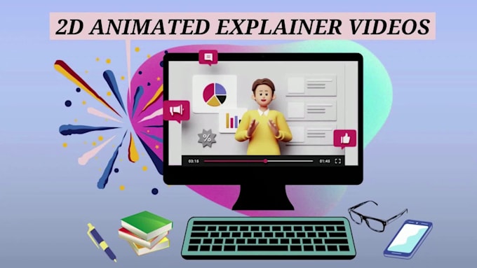 Create 2d animated marketing videos for business and sales by Kuki ...
